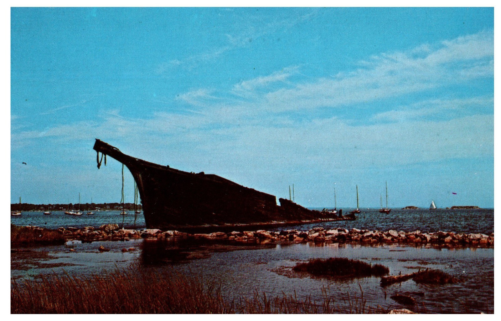 Vintage Postcard Schooner Alice L. Pendleton Mystic River Noank ...