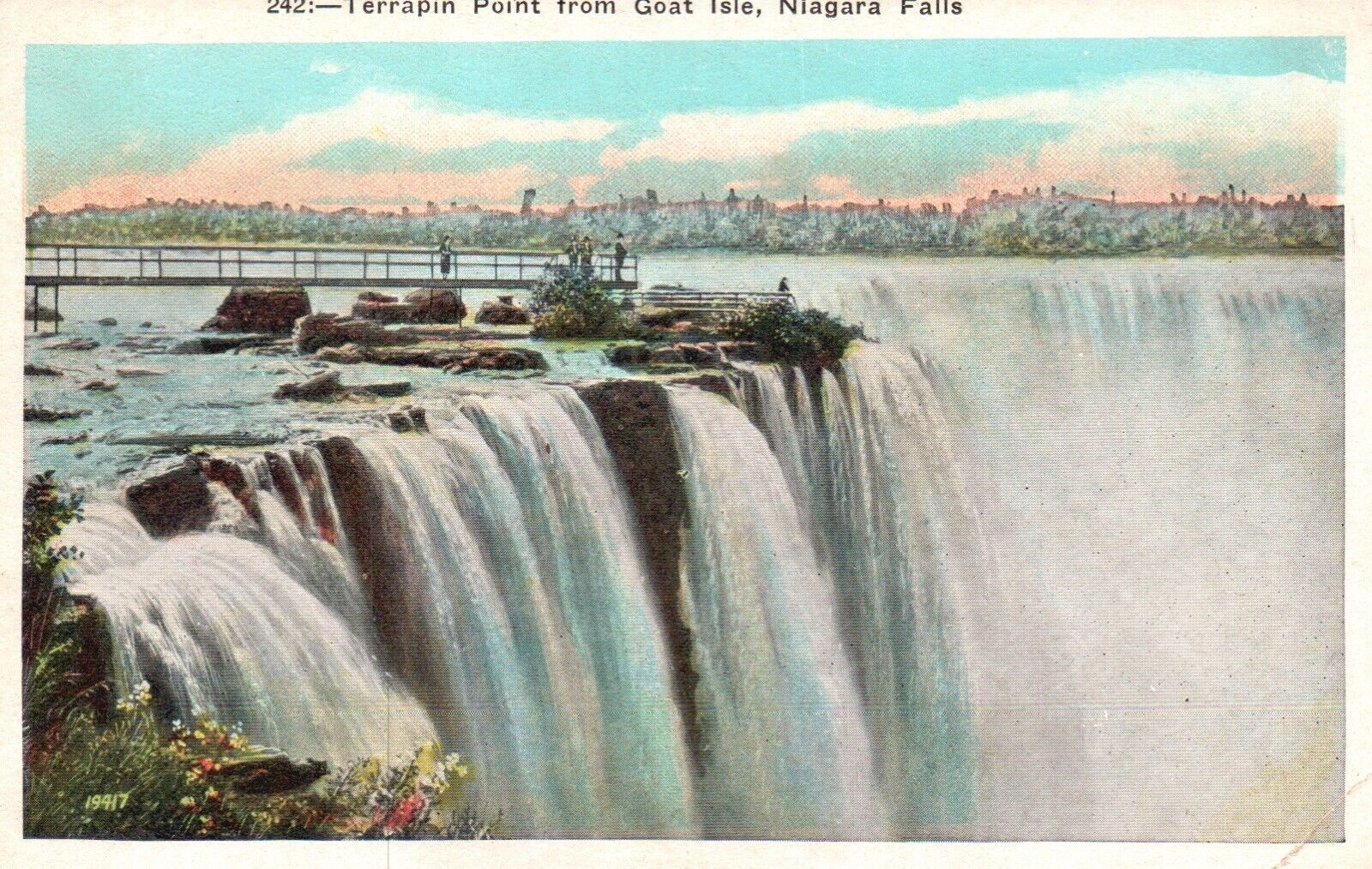 Postcard NY Niagara Falls Terrapin Point from Goat Isle WB Vintage PC ...