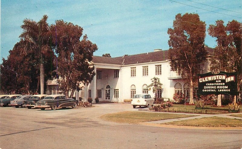 Postcard Florida Clewiston Inn roadside Autos Colorpicture American ...