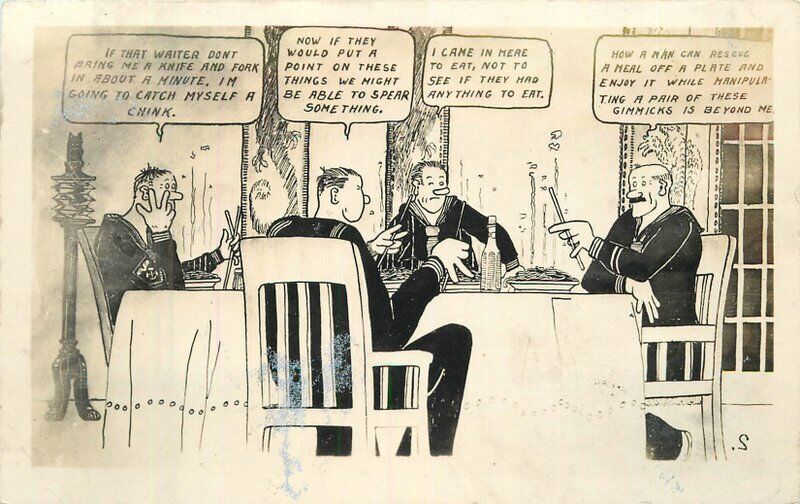 1920s Navy Military San Francisco Comic Humor Bear Photo Postcard 22 ...