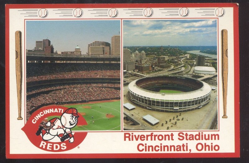 Cincinnati Reds Riverfront Baseball Stadium MLB Baseball Postcard ...