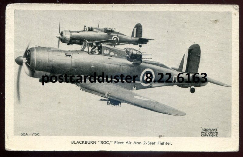 h3965 - AIR FORCE 1940s BLACKBURN ROC Fleet Air Fighter | Topics ...
