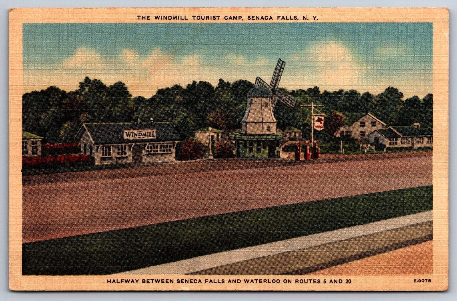 Vintage Postcard The Windmill Tourist Camp Seneca Falls & Waterloo New ...