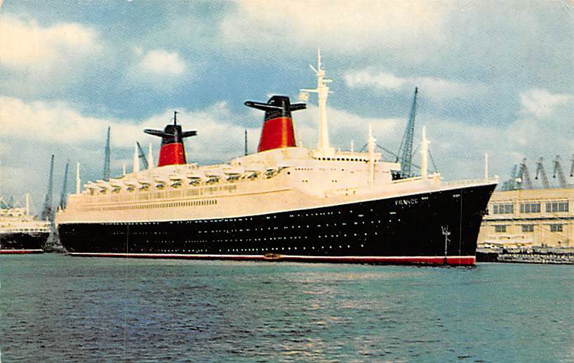 SS France French Line Ship Unused | Topics - Other, Postcard / HipPostcard