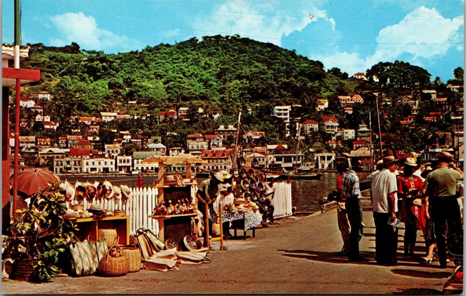 Vtg St George Grenada Market Place Street Scene West Indies 1950s ...