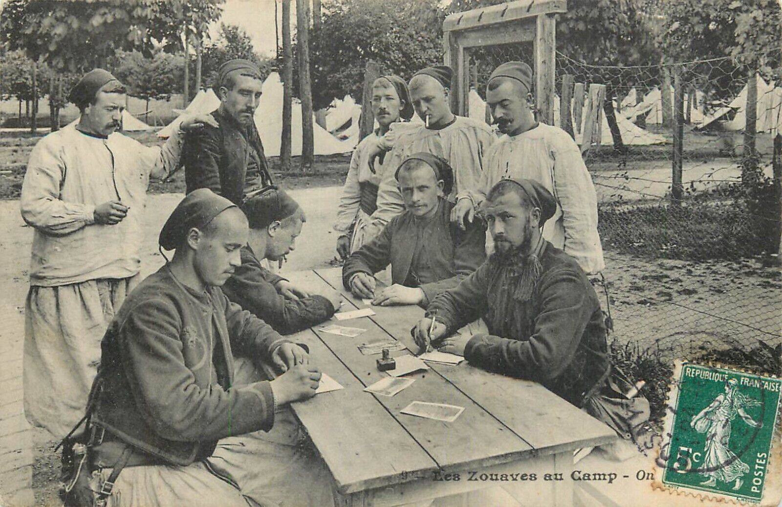 Berber military volunteers Zouaves WW1 camp scene letters | Other ...