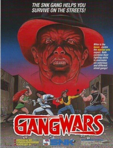GANG WARS Arcade Flyer SNK 1989 Original NOS Video Game Artwork Ready ...