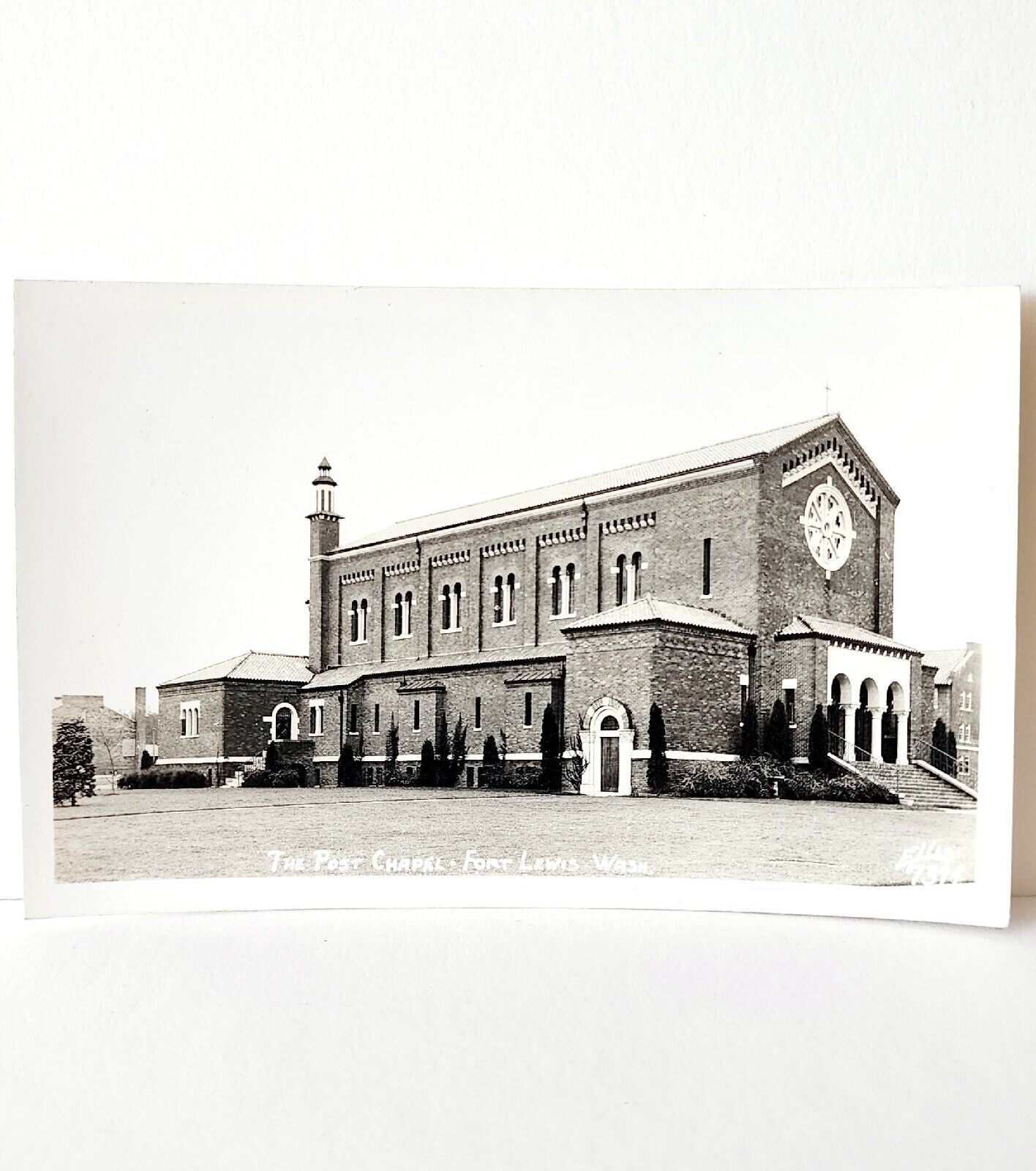 RPPC Fort Lewis Post Chapel Church Washington 1920s Pacific NW Ellis ...