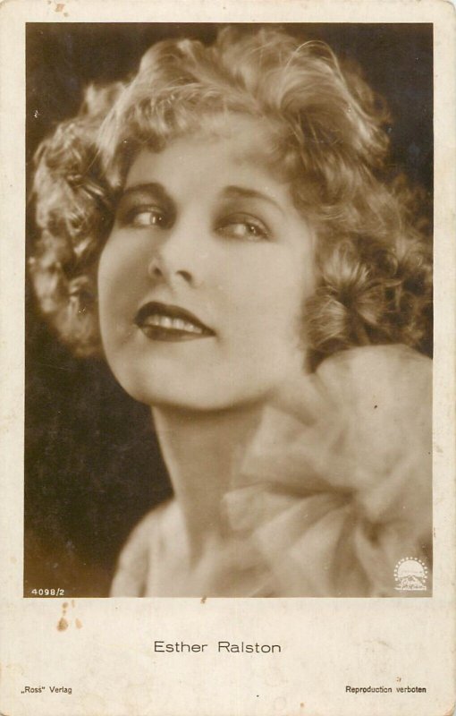 Postcard cinema film star actress Esther Ralston | Other / Unsorted ...