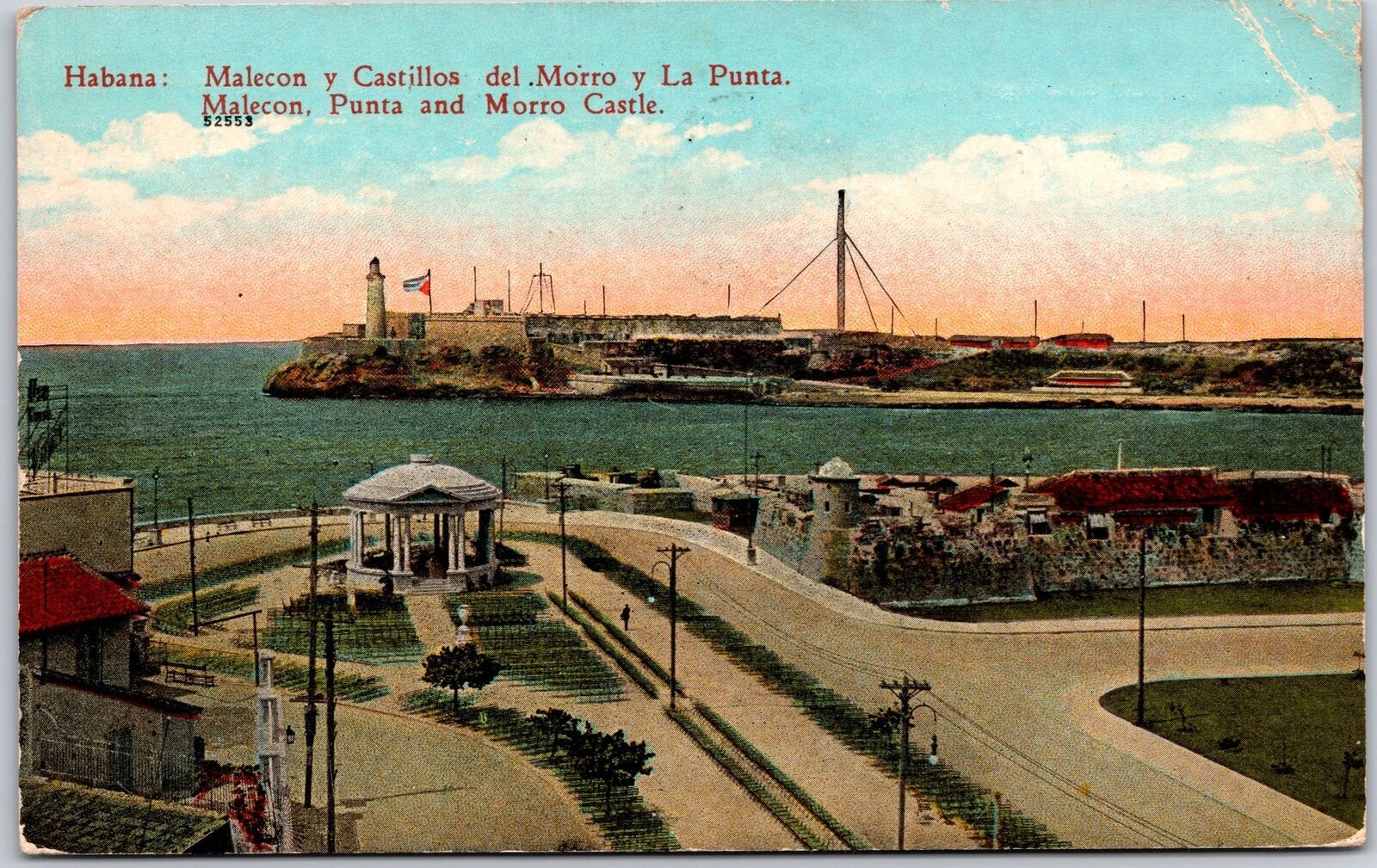 1927 Malecon Y Castillos Del Morro Y La Punta & Morro Castle, Vintage ...