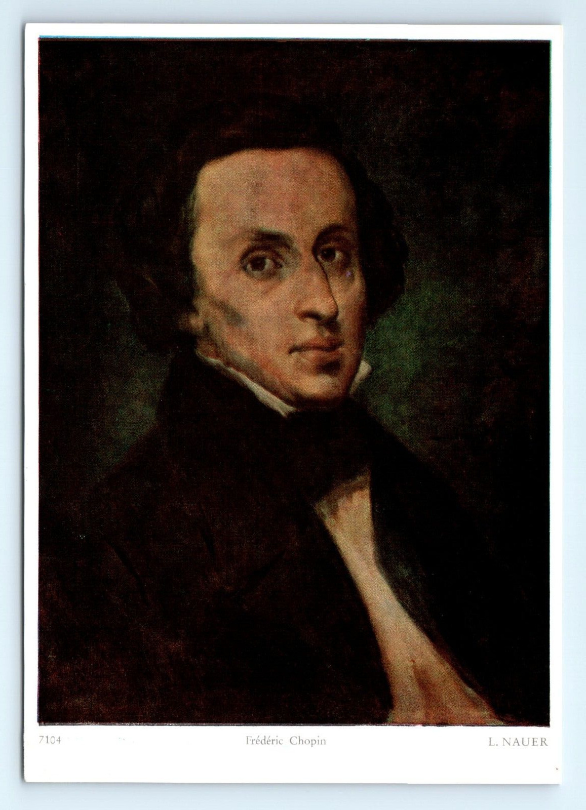 Portrait Painting Frederic Chopin Composer by Ludwig Nauer Postcard ...