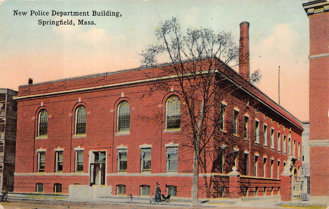 New Police Department Building Springfield Massachusetts Postcard (C ...