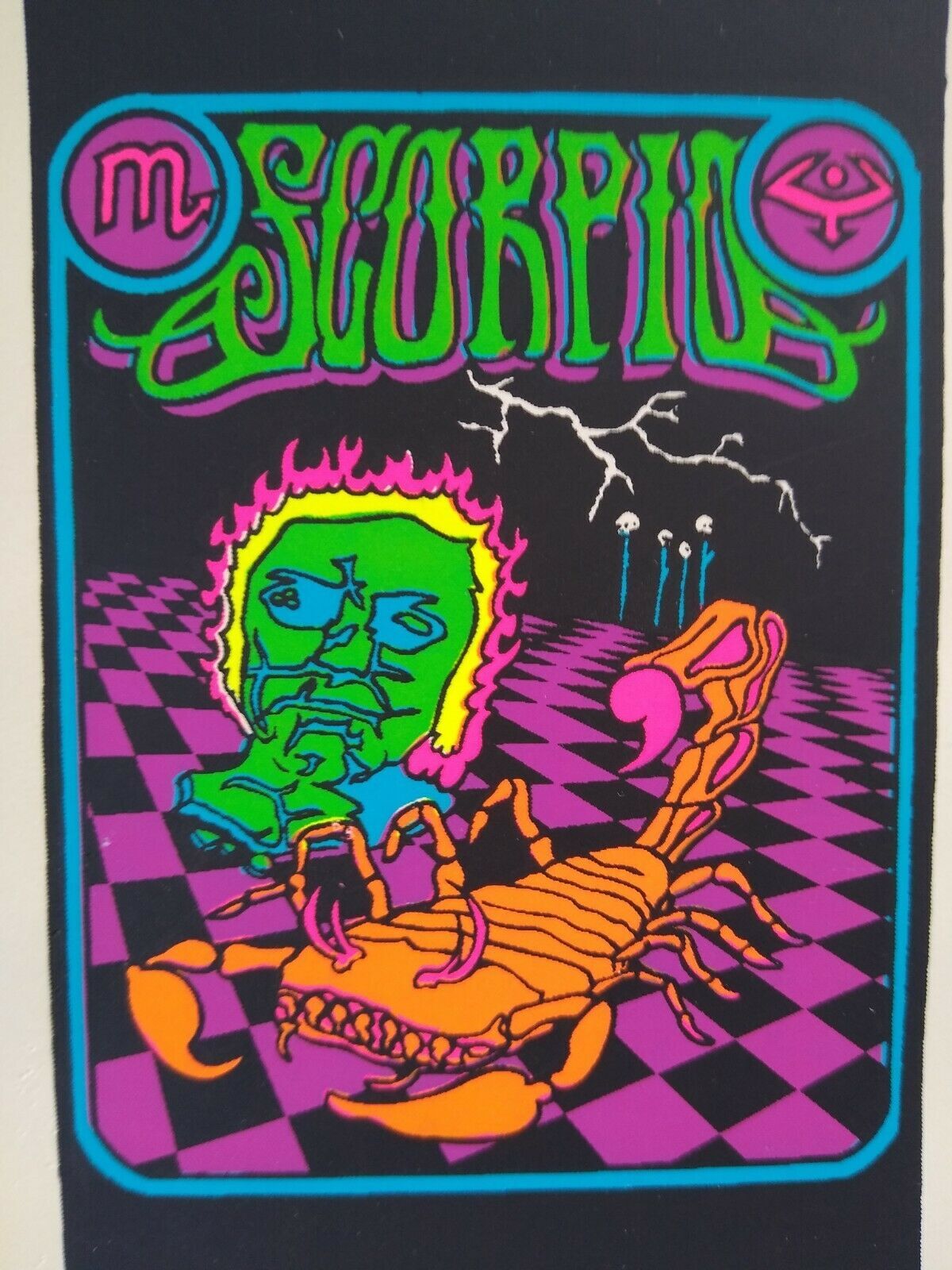 Psychedelic Mod Hippy Art Vintage SCORPIO Pop Shot Sticker Tom Gatz ...