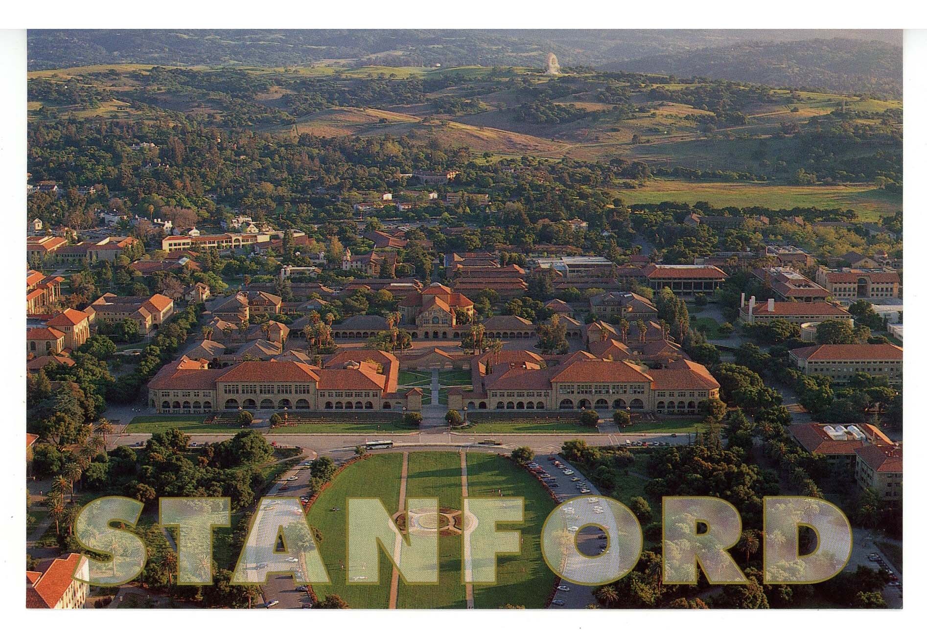 CA - Stanford. Stanford University, Aerial View (4x6) | United States ...