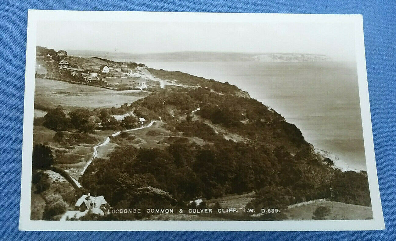 Vintage RP Postcard Luccombe Common And Culver Cliff Isle Of Wight C1B ...