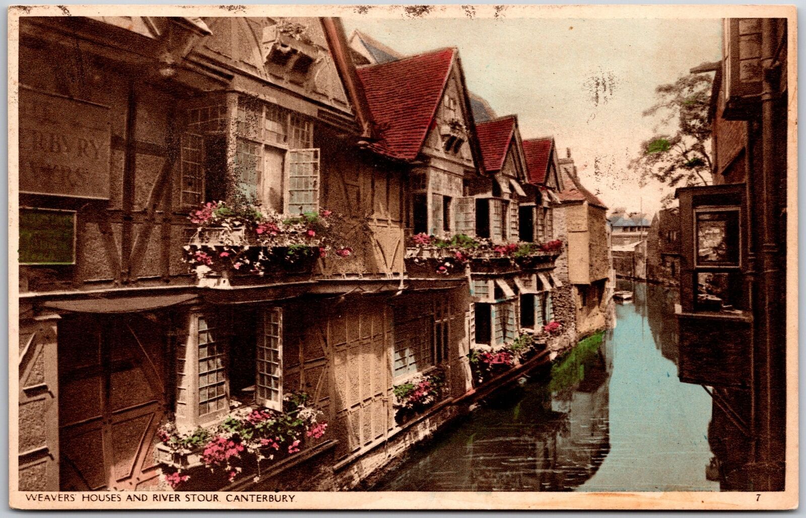 Weaves Houses And River Stour Canterbury England Attraction Spot ...