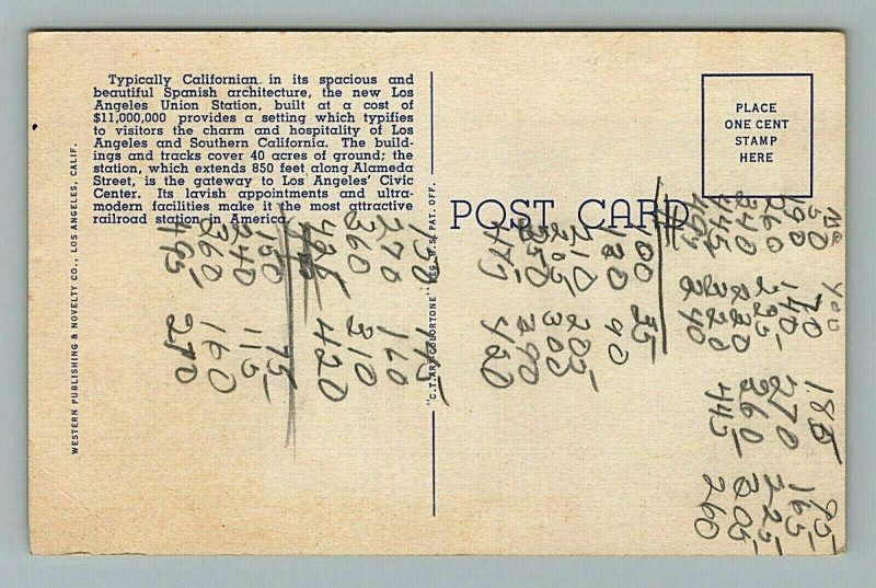 Union Station Parking Lot Cars Clock Tower Los Angeles California ...