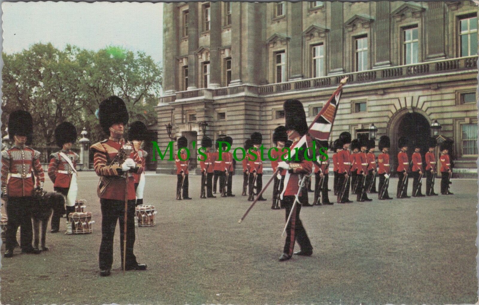 Military Postcard - Changing The Guards Ceremony, Buckingham Palace ...