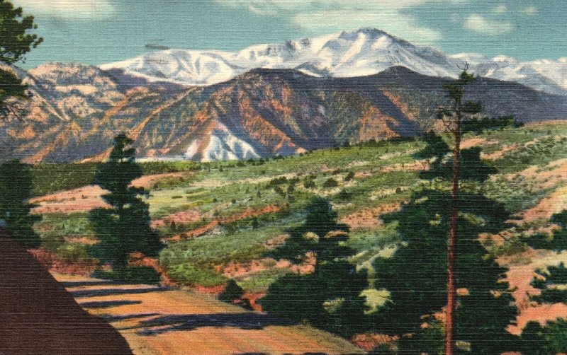 Vintage Postcard 1940 Rampart Range Road & Pikes Peak Region Colorado ... Vintage Postcard 1940 Rampart Range Road & Pikes Peak Region Colorado ...