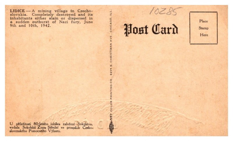 In Memoriam of the Victims of Nazism 1942, Lidice | Europe - Czech ...