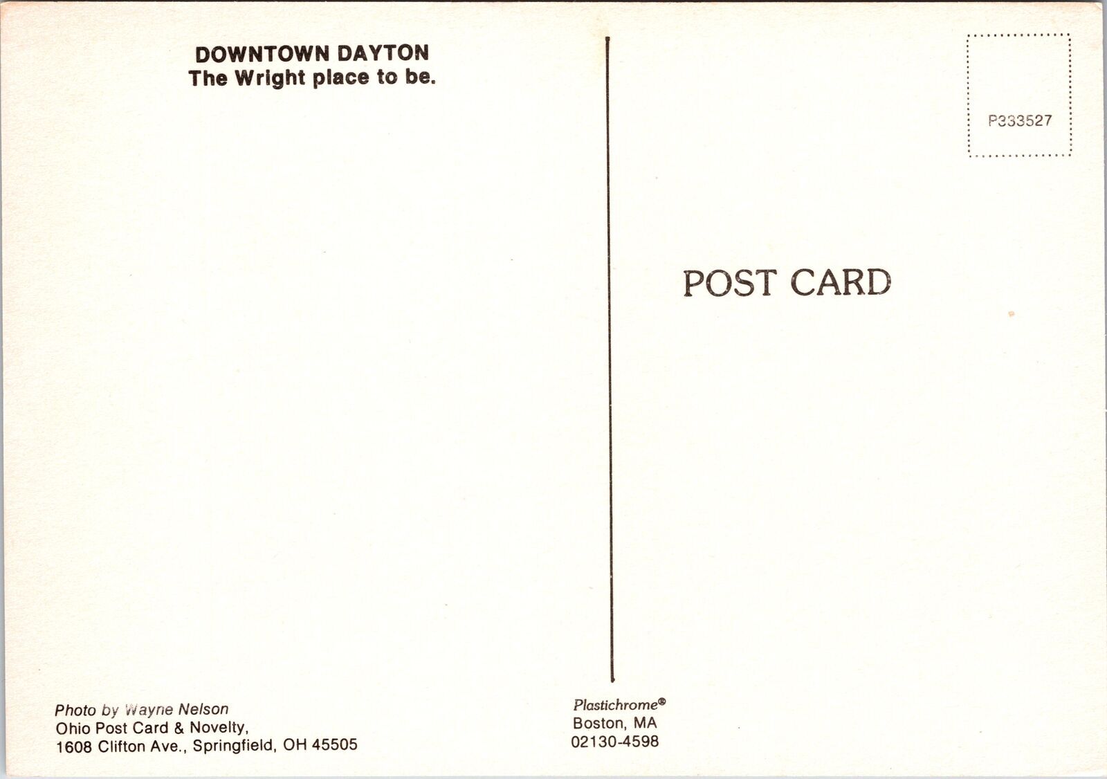 Continental Size Postcard Panoramic View of Downtown Dayton Ohio C ...
