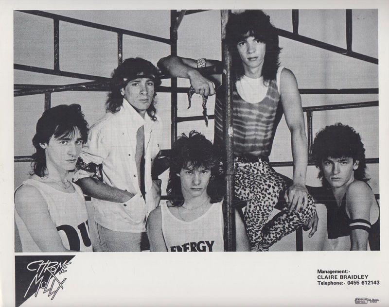 Chrome Molly Heavy Metal Band Vintage Early Career Management Publicity ...