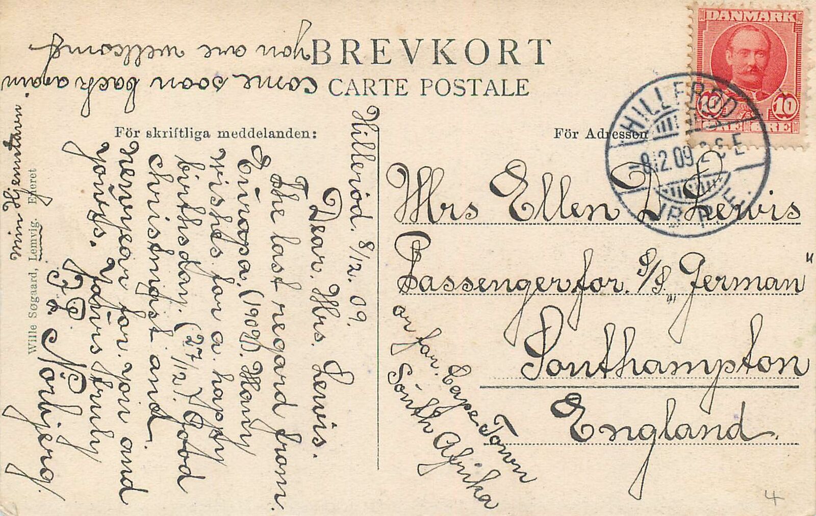 Denmark Postcard Lemvig seaside alley view | Europe - Denmark, Postcard ...