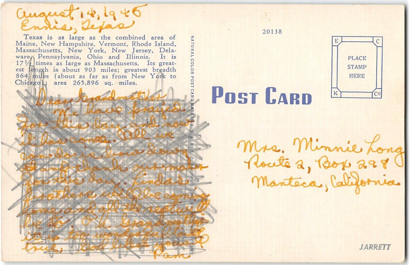 TEXAS MAP Longhorn Steer Oil Field Blue Bonnets Capitol c1940s Vintage ...