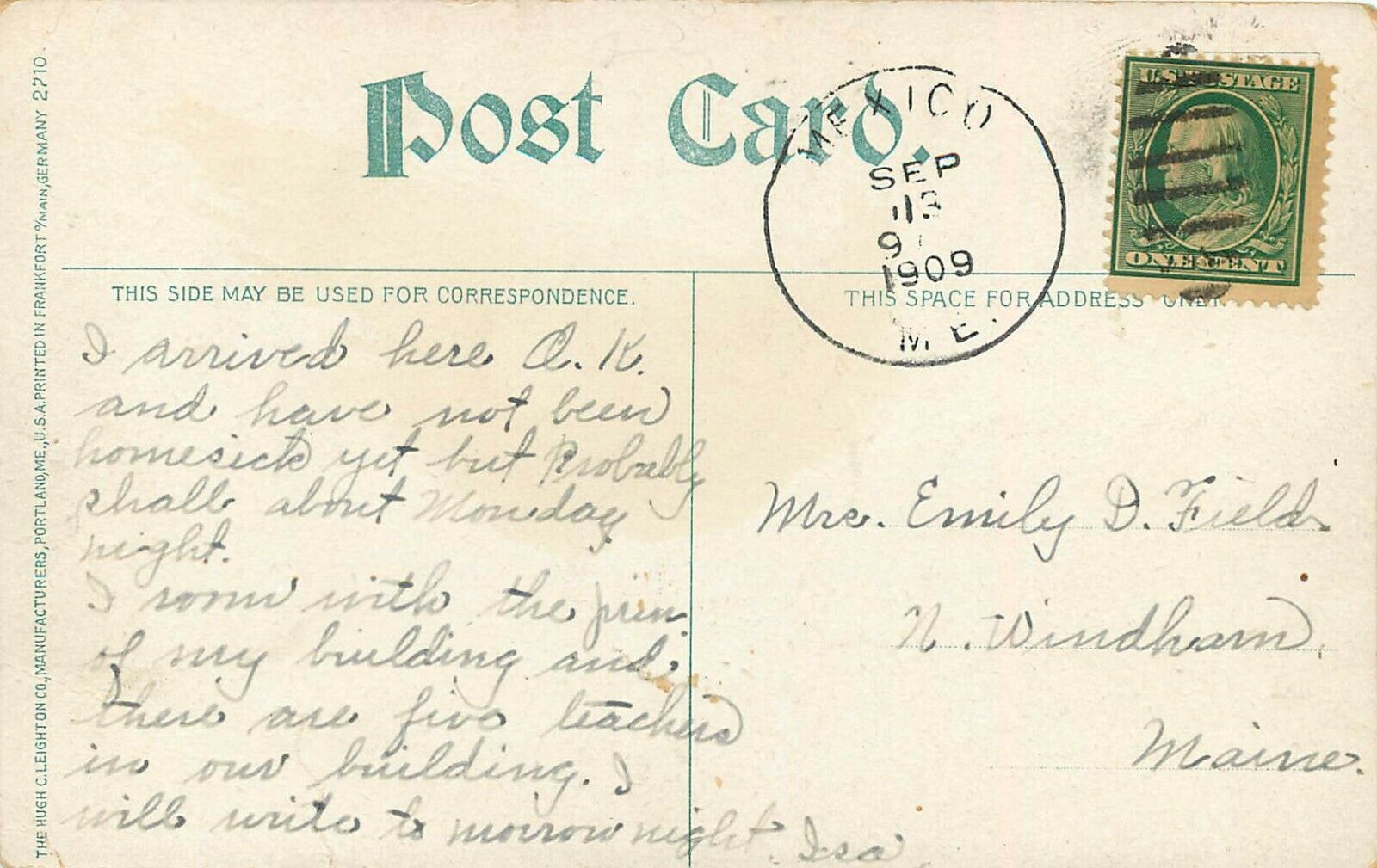 Vintage Postcard; Rumford Falls ME Canal Street Scene & Log Jam, Posted ...