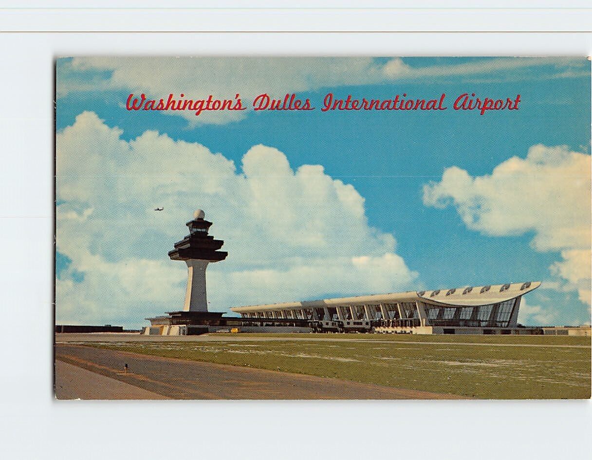 Postcard Washington's Dulles International Airport, Dulles, Virginia ...