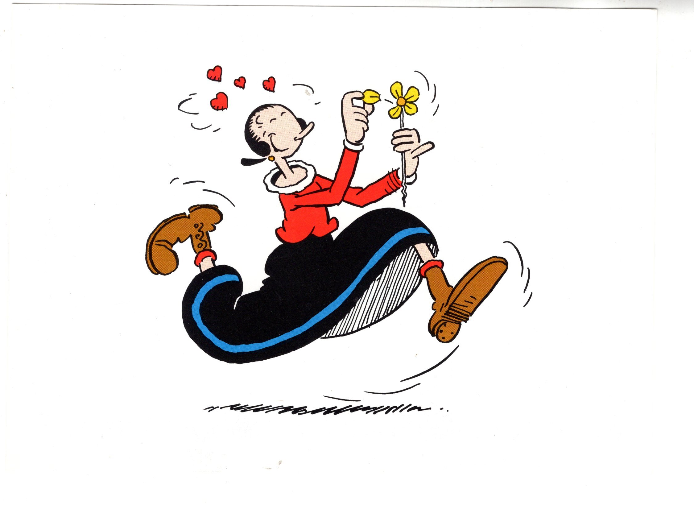 Popeye, Olive Oil, 5 X 7 inch Image from 1994 Calendar | Topics ...