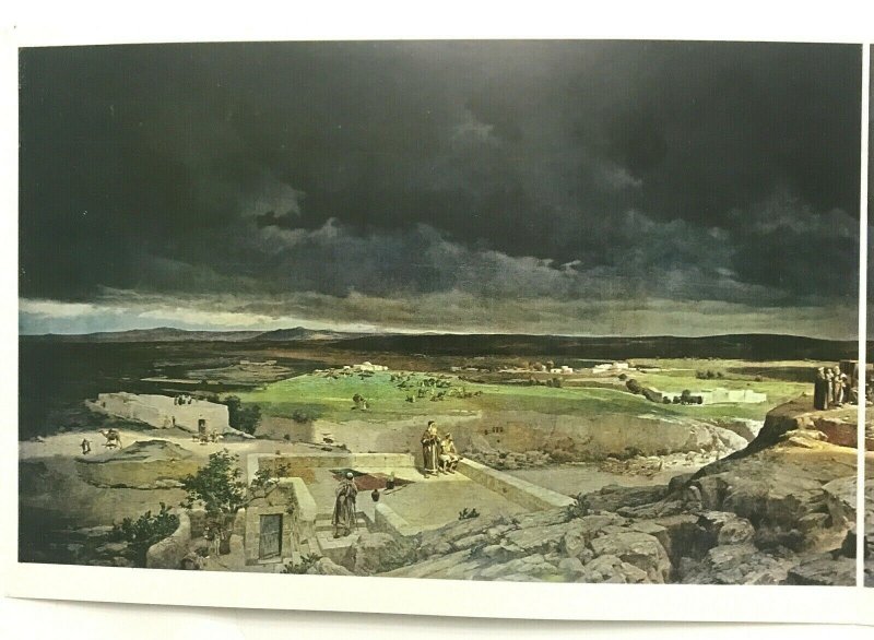 3 Panel Giant Postcard Glendale CA Forest Lawn The Crucifixion Jan ...