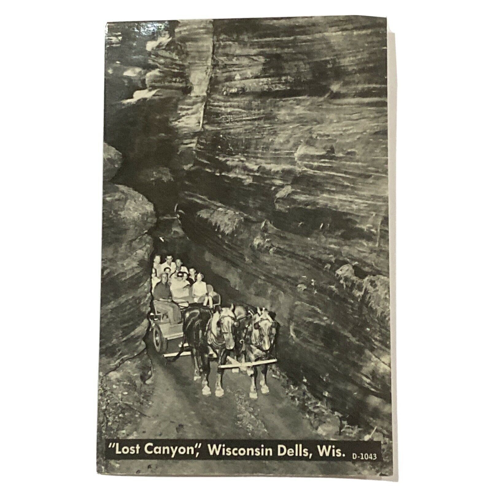 Vintage Old Postcard WISCONSIN Dells Real Photo Lost Canyon D-1043 ...