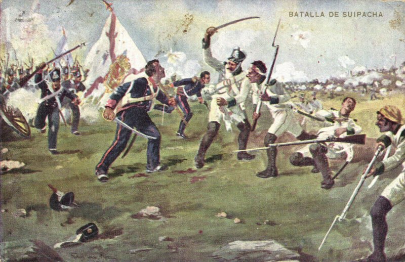 PC CPA ARGENTINA, BATALLA DE SUIPACHA, Vintage Postcard (b16669 ...