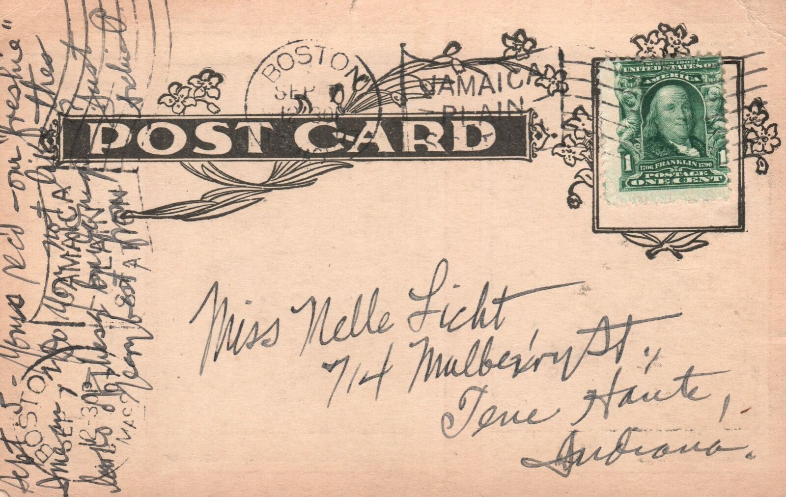 Vintage Postcard 1907 View of Post Office and City Hall Boston ...