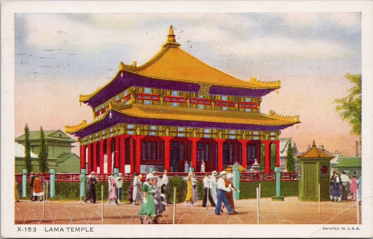 Lama Temple Golden Temple Jehol Century of Progress Chicago c1934 ...