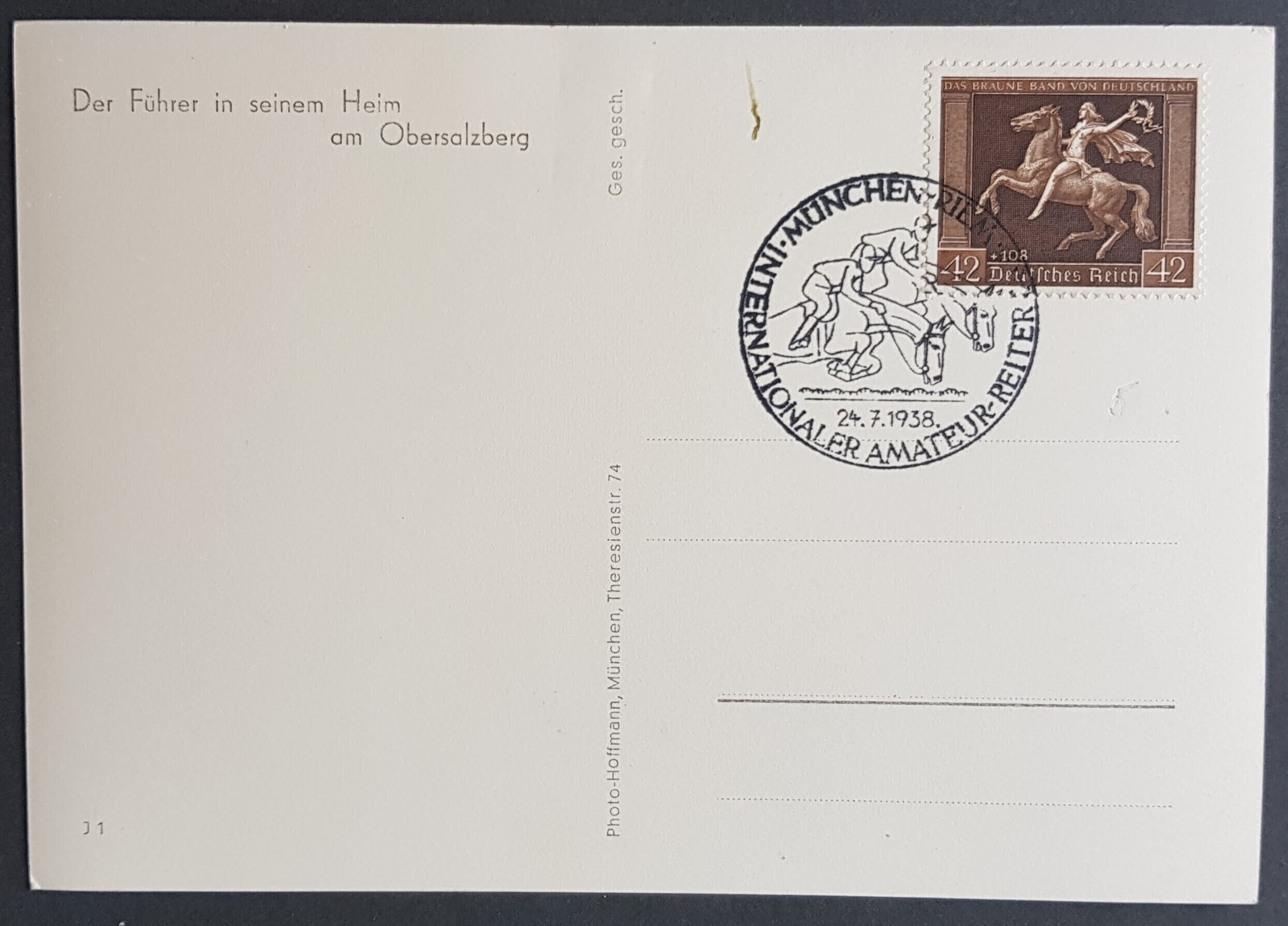 Germany Third 3rd Reich Original Nazi Postcard Hitler the Liberator ...