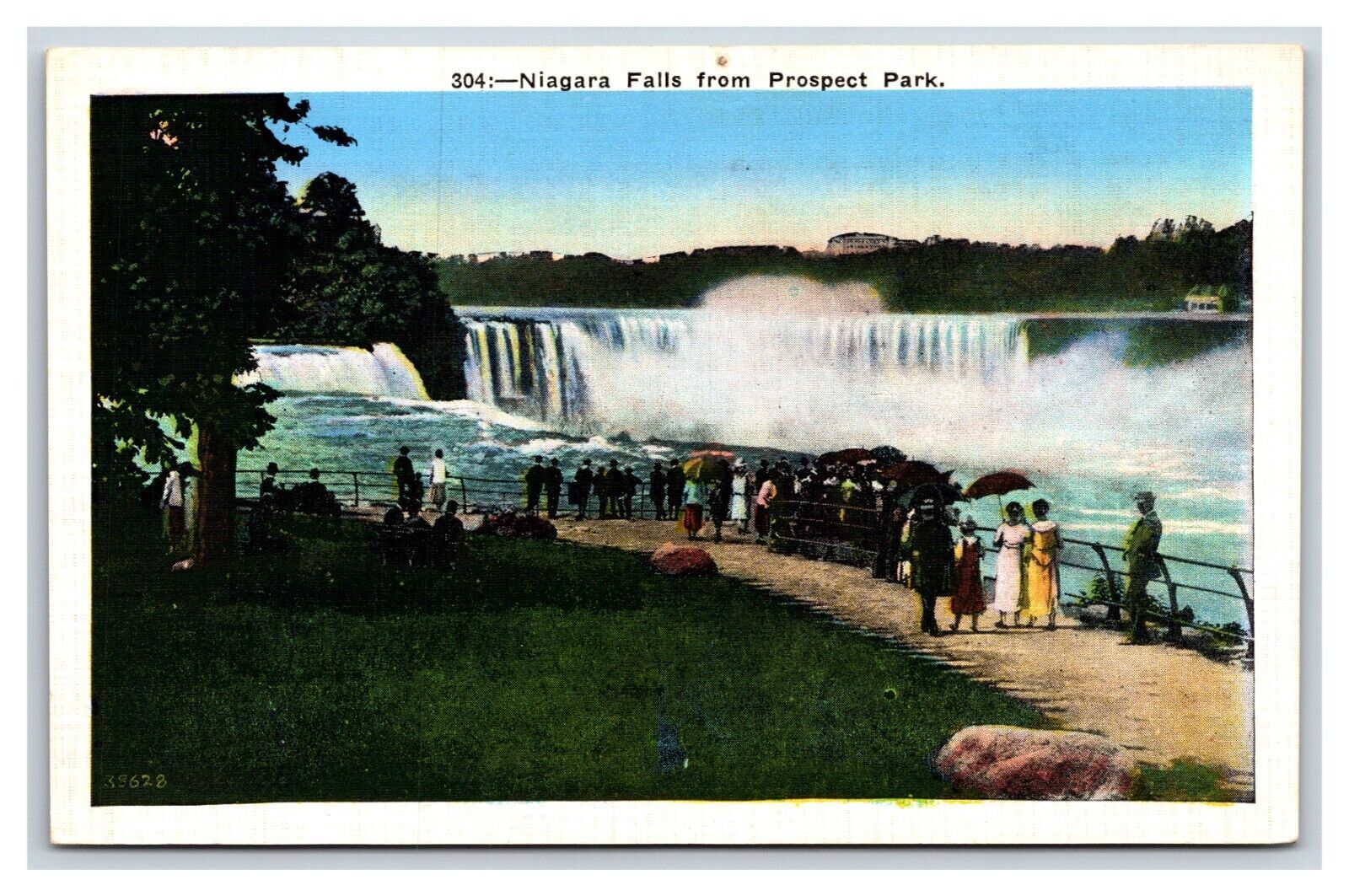 View From Prospect Park Niagara Falls New York NY UNP WB Postcard N23 ...