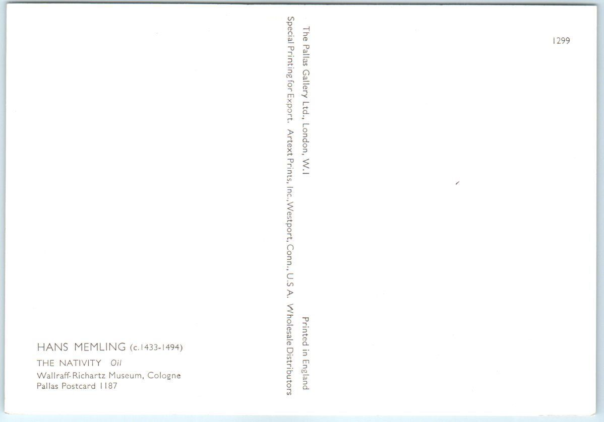 The Nativity By Hans Memling, Wallraff-Richartz Museum - Cologne ...