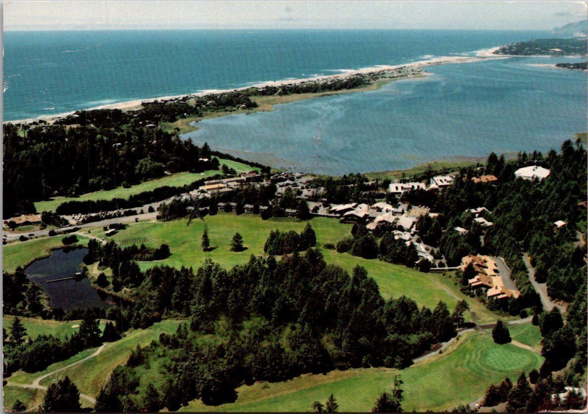 Salishan Lodge Aerial View Showing Golf Course Gleneden Beach Oregon ...