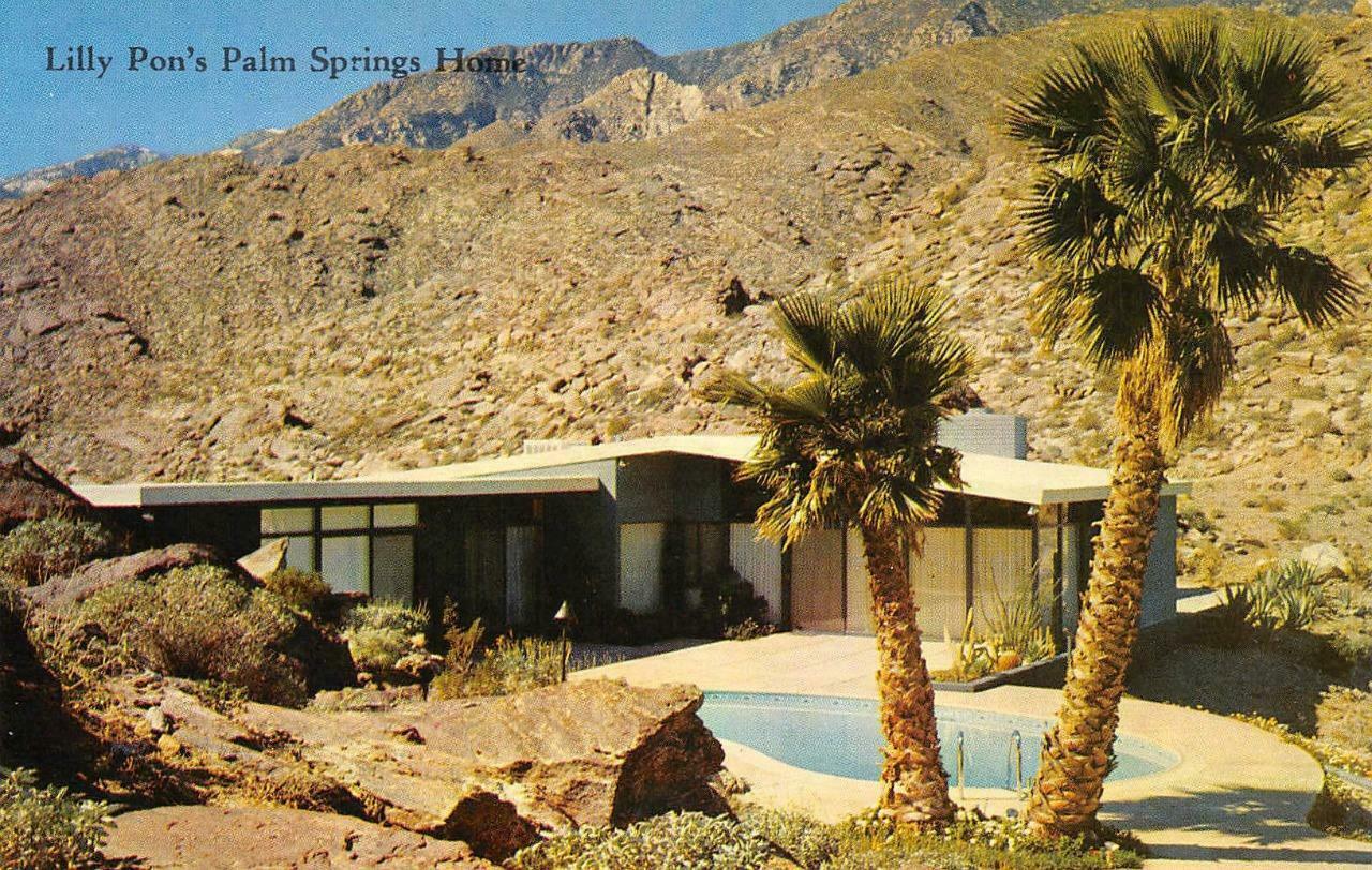 Lilly Pon's Palm Springs Home Lily Pons Singer Actress c1950s Vintage ...