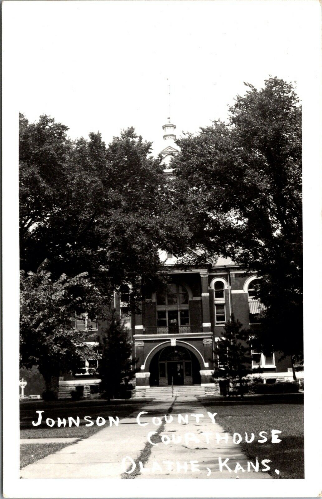 Real Photo Postcard Johnson County Courthouse in Olathe, Kansas~133227 ...