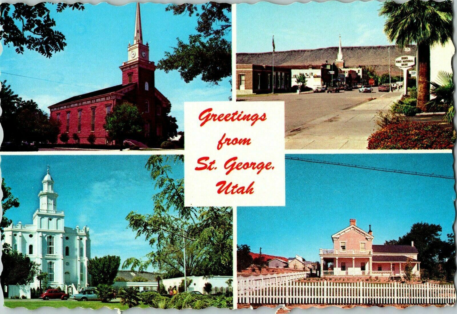St. George utah Greeting Mormon Church Tabernacle St. George Young ...