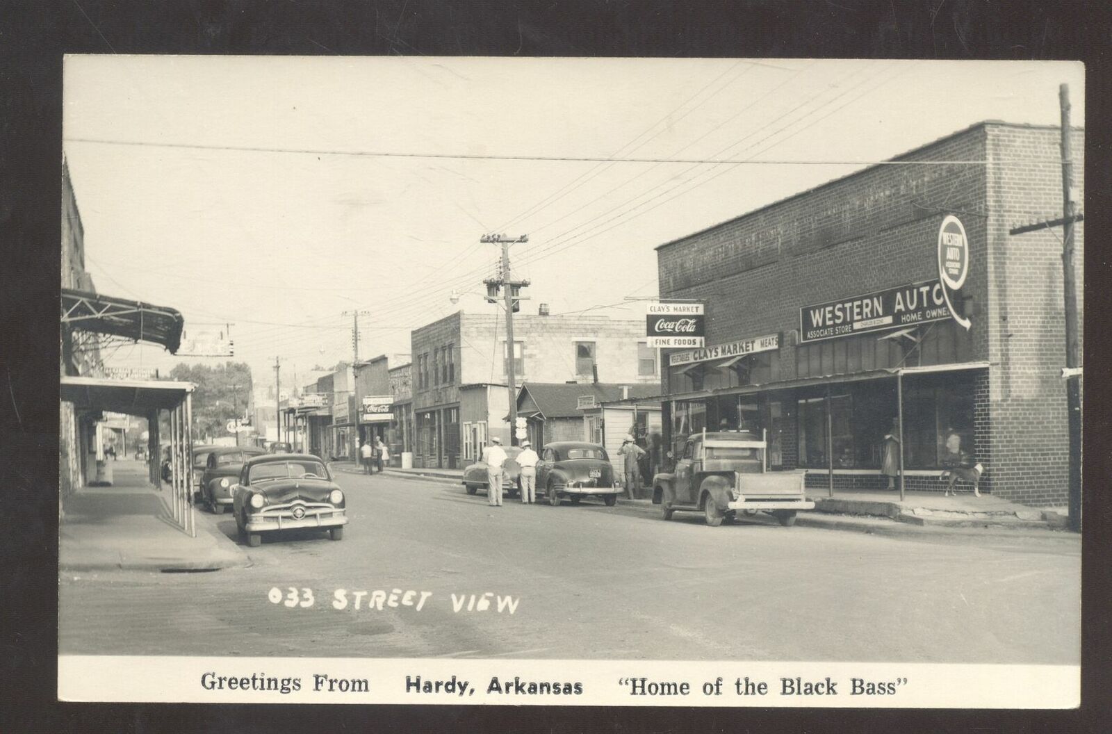 Rppc Hardy Arkansas Downtown Street Scene OLD Cars Truck Real Photo ...