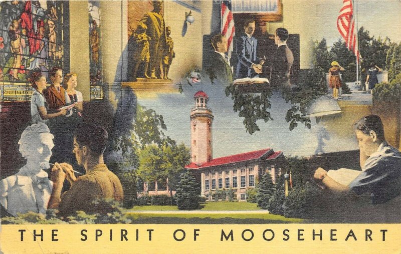 Mooseheart Illinois 1940s Postcard The Spirit Of Mooseheart Multiview ...