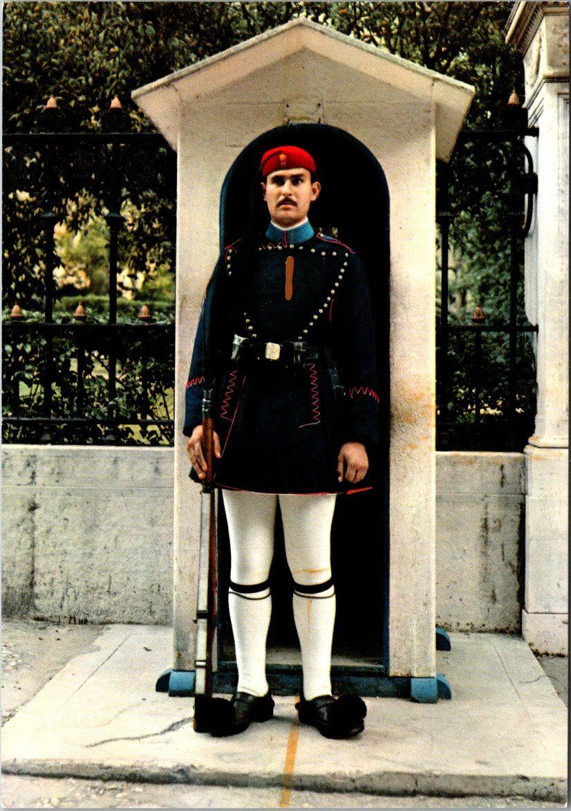 Greece Athens Evzones Of The Royal Guard In Traditional Costume ...