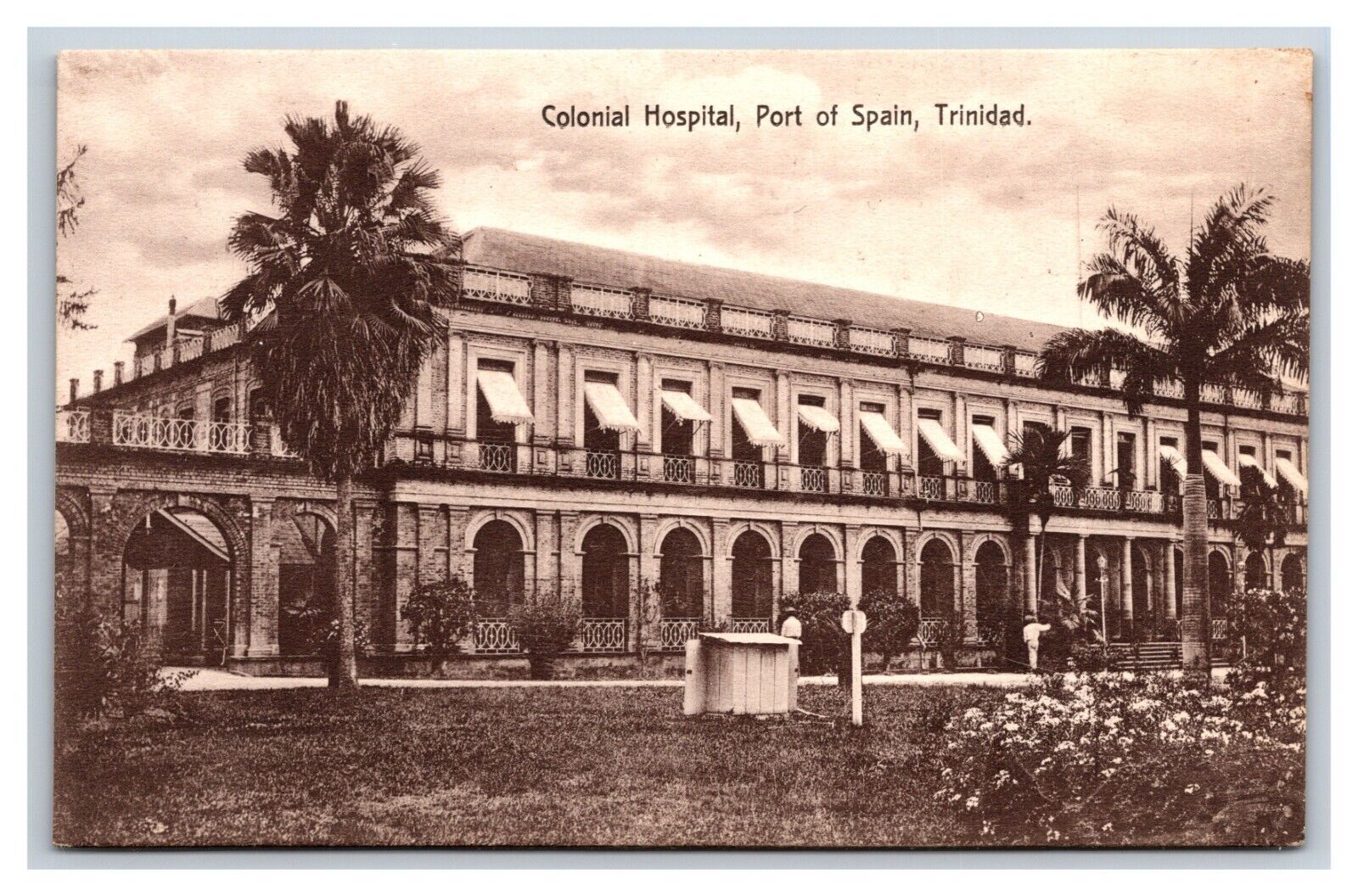 Colonial Hospital Port Of Spain Trinidad BWI UNP Davidson & Todd DB ...