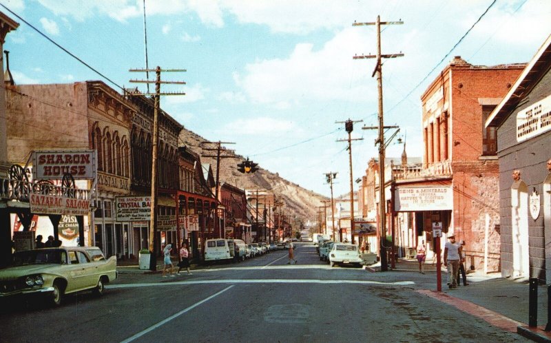 Vintage Postcard Comstock Lode Old Ghost Town Sharon House Virginia ...