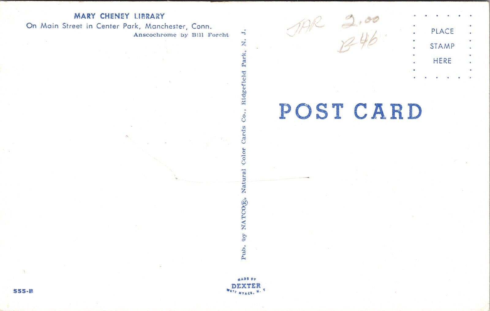 Mary Cheney Library Center Park Manchester Conn Old Cars Chrome ...