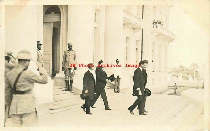 Haiti President, RPPC, Louis Borno Leaving the Port-au-Prince Palace ...